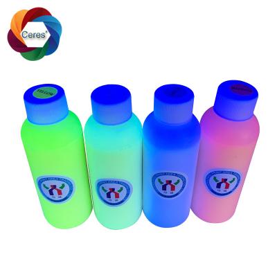 China 100ml Bottle Security Printing Ink Blue Water Based 400 Nm UV Invisible Ink for sale