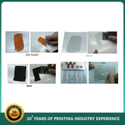 China PVC-PET-Sicherheitsdruckfarbe 1 kg Dose Lotterie-Ticket Wasser-basierte Druckfarbe zu verkaufen