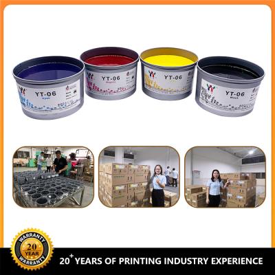 China CMYK Melamine Hochtemperaturfarbe Offsetdruck auf Lösungsmittelbasis 1kg Dosen zu verkaufen