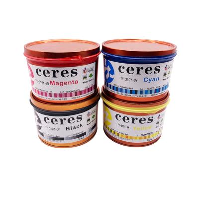 China 1 Kg Can Uv Offset Printing Ink CMYK Reflex Blue Spot Color Ink Solvent Based for sale
