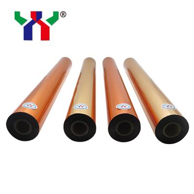 China 250 Meter Roll Gold Metallic Hot Stamping Film 21mic Heat Transfer Lamination for sale