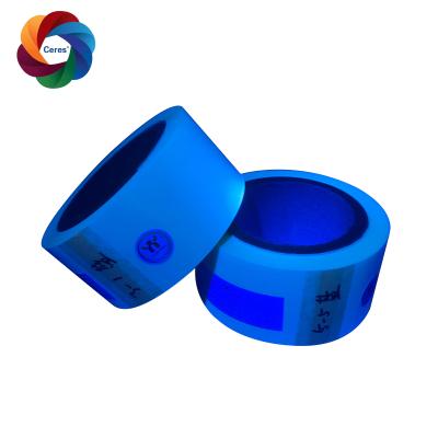 China PET 27 Mic Hot Stamping Film Uv Invisible Ink Blue Bopp Paper Lamination Film for sale