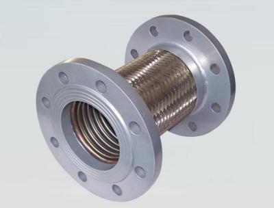 China Stainless Steel Flexible DN 1/4-12 Inch Corrugated Metal Hose With Assembly Flange for sale