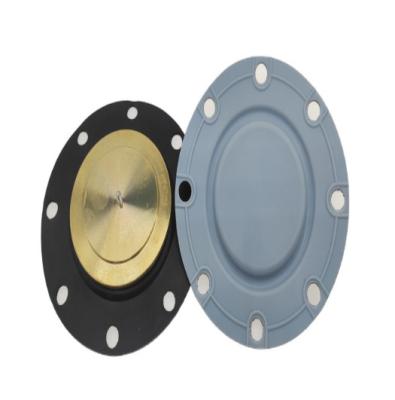 China Black NBR PTFE Rubber Diaphragm For Metering Equipment Alkali Resistance for sale