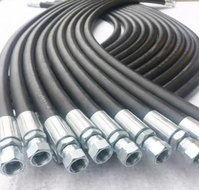 Cina Resistenza della pressione bassa idraulica del tubo di olio del tubo di gomma di rinforzo del tessuto SAE100 R6 EN854 R6 in vendita