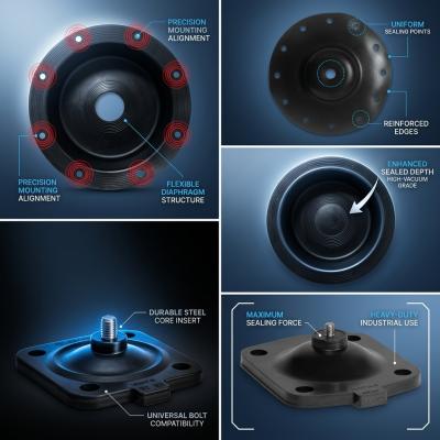 China Diaphragm Seal Elastomeric Seals Flexible To Accommodate Movement And Vibration Engineered To Withstand Harsh Conditions for sale