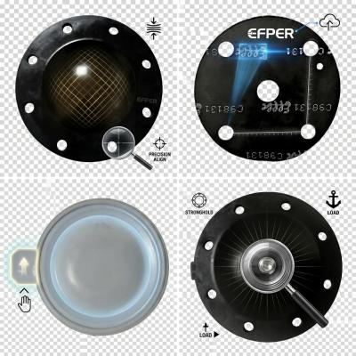 China Custom Large Diameter 500mm Valve Rubber Diaphragm Large Format Compression Molded Industrial for sale