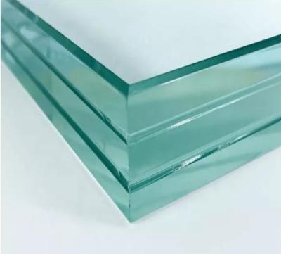 Cina 3 strati hanno temperato gli strati di vetro laminati per spessore di costruzione 48.04mm in vendita