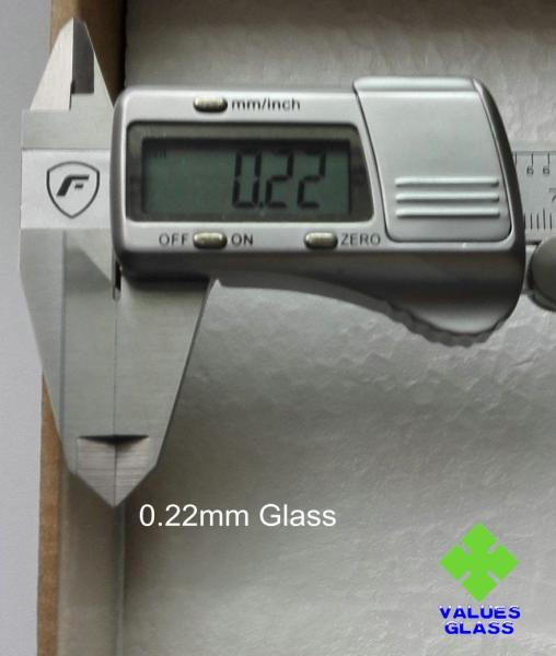厳しく0.18-2mmの厚さの顕微鏡の保護ガラスの管理された目に見える欠陥