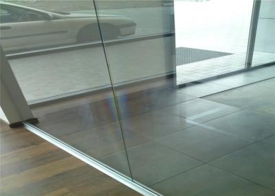 China Clear Flat Tempered Glass Partition Wall / Glass Partition Size Customized for sale
