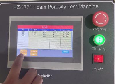 Cina AMSCOR attrezzatura per la prova della porosità di schiuma di tessuti tessili in vendita