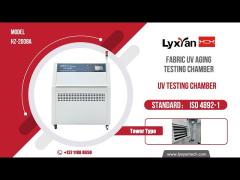 UV aging	Environmental Testing Machine for paint With Standard ASTMG53-77 From 50 °C to 75 °C Customized Sizes