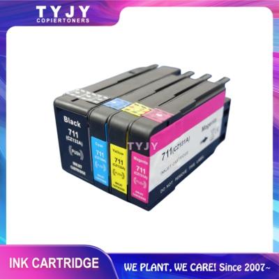 China Ink Cartridge for HP DesignJet T100 T120 T125 T130 T520 T525 T530 Printer 711 CZ133A CZ130A CZ131A CZ132A for sale