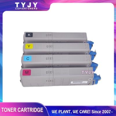 China Toner Cartridge for OKI C542 C542dn C532 C532dn MC563 MC573 MC573dn Color Printer Toner Kit 46490608 46490607 46490606 46490605 for sale