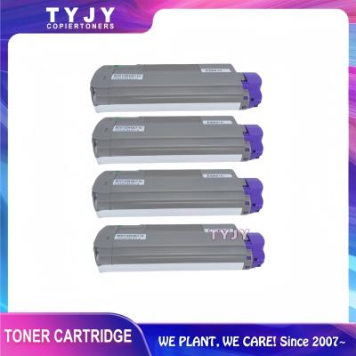 China Toner Cartridge for OKI ES6410 ES6410dn Color Printer 44315317 44315318 44315319 44315320 Toner Kit Set Replacement Office Supply for sale