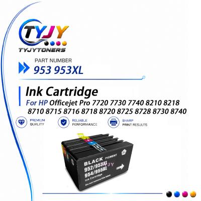 China Color Ink Cartridge HP 953XL For Officejet Pro 7720 7740 8710 8720 8740 for sale