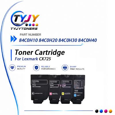 China 84C0H10 84C0H20 84C0H30 84C0H40 Toner Cartridge Brand New for Lexmark CX725 for sale