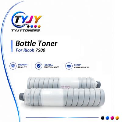 China Stable Melting Fine Uniform Powder Low Background Fog Bottle Toner for Ricoh 7500 Copier Consumable for sale