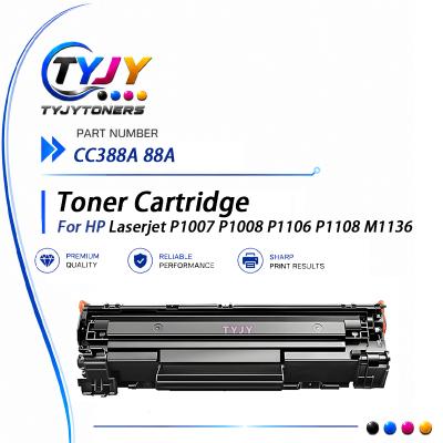 China Compatible Dust-Free HP Toner Cartridge CC388A 88A Extra Large Page Output for sale
