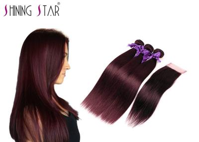 China No Shedding Virgin Brazilian Straight Hair Bundles / 3 Pieces Long Brazilian Bundles for sale