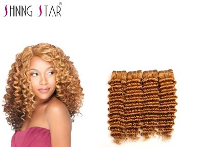 China Double Drawn Malaysian Deep Wave Hair Bundles Can Be Iron Flat Color 27 for sale
