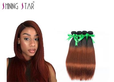 China #1B33 Color Dark Roots Virgin Human Hair Weave 4 Boudles For Girls for sale