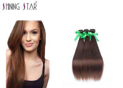 China Soft 3 Bundles Of Brazilian Straight Hair Natural #4 Full Cuticle Aligned for sale