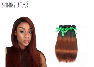 China Straight 4 Pcs Ombre Peruvian Hair Bundles #1B33 Color Free Part 8A Grade for sale
