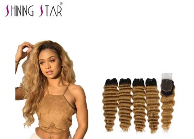 China Wholesale Virgin Loose Deep Hair Extensions 4 Hair Bundles With Closure #1B27 for sale