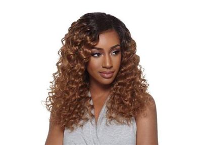 China Peruvian Deep Wave Hair 4 Bundles #1B30 Blonde Human Hair Extension Weave for sale