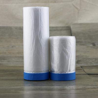 China round adhesive tape masking film for auto spray painting,home/furniture duct protection for sale