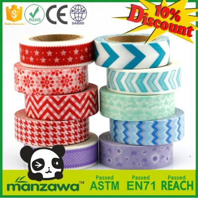 China Manzawa colorful custom make washi tape,custom printed washi tape for sale