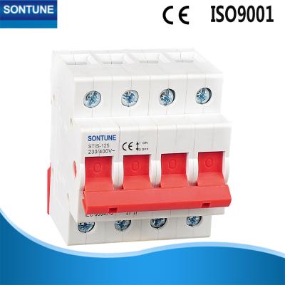 China Four Pole Isolator Switch 63A IEC60947 Electrical Circuit Safety Disconnect for sale