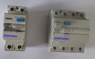 China AC Residual Current Limiting Circuit Breaker 2 Pole 63A 30mA Plastic Texture for sale