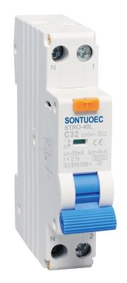 중국 과전류 보호와 18MM 6KA 잔류전류 회로 차단기 판매용