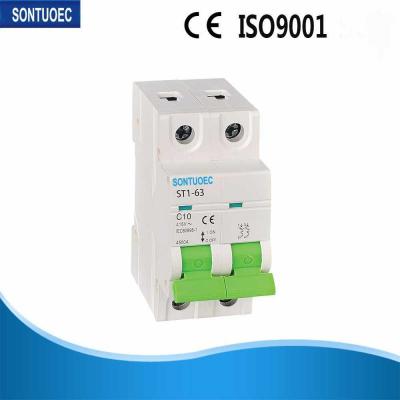 China 1A zu Miniaturleistungsschalter 1P, 2P, 3P, 4P 63A 6KA MCB stimmen mit Standard IEC60898 überein   zu verkaufen