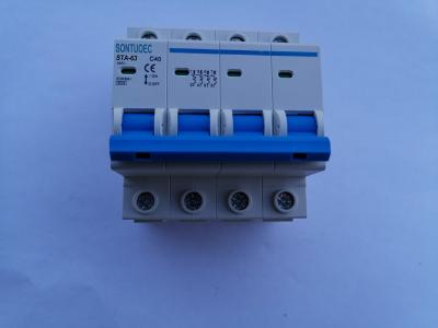 China Red Copper Texture Miniature Circuit Breaker 1P 6kA Shockproof MCB for sale