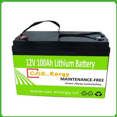 China Factory Price  Deep Cycle Lifepo4 Lithium Battery 12v 100ah For solar energy for sale