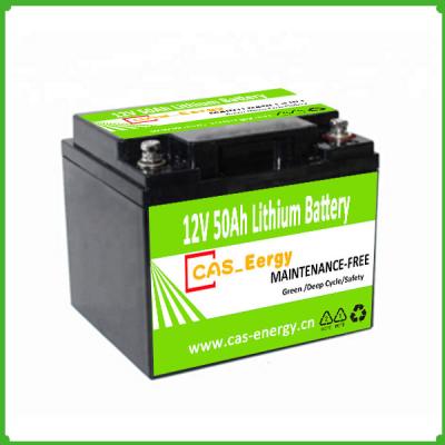 China 50Ah Street Light Lithium Ion Lifepo4 12V 50AH  20AH Phosphate Solar Battery for sale
