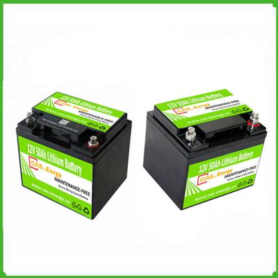 China 50Ah Street Light Lithium Ion Lifepo4 12V 50AH  20AH Phosphate Solar Battery for sale