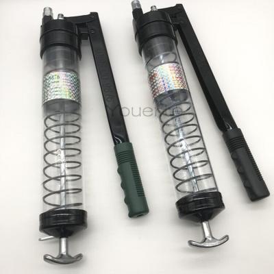 Cina Ingrassatore a siringa della mano della pistola del singolo colpo trasparente. tipo resistente ingrassatore a siringa della leva 600cc in vendita