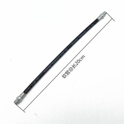Cina 1/8 di metropolitana nera del tubo flessibile dell'ingrassatore a siringa per lo strumento 27cm-60cm di lubrificazione in vendita