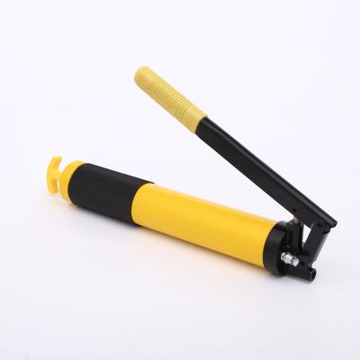 China 400cc Double Valve Grease Gun Pressure Rod Type Grease Gun With Nozzle Te koop