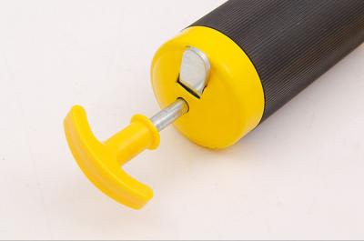 China 400cc Double Valve Grease Gun Pressure Rod Type Grease Gun With Nozzle Te koop