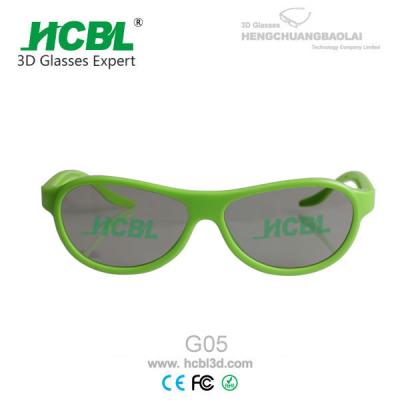 China Duurzame Kader Stereoscopische Lineaire Gepolariseerde 3D Glazen voor Groene Jonge geitjes/Rood Te koop