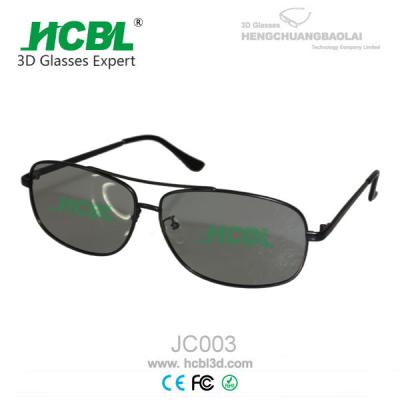 China Lineaire Gepolariseerde Mensen Eyewear 160*156*46mm van metaal de Zilveren 3D Glazen Te koop