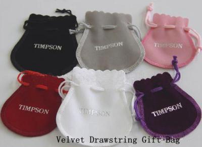 China Top-selling Fashionable Velvet Gift bag Gift drawstring bag Gift pouch for sale