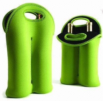 China Hot-selling High quality Neoprene Wine holder Water bottle bag two-Bottle holder for sale