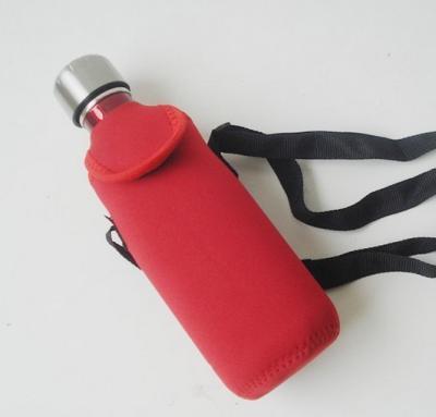 China Hot-selling High quality Neoprene Water bottle bag Drink bottle holder with strap for sale