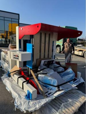 China Máquina volteadora de pilas PT-1300/1650 con capacidad de carga de 1.5 toneladas y tamaño mínimo de material de 50*60 cm para impresión y embalaje en venta